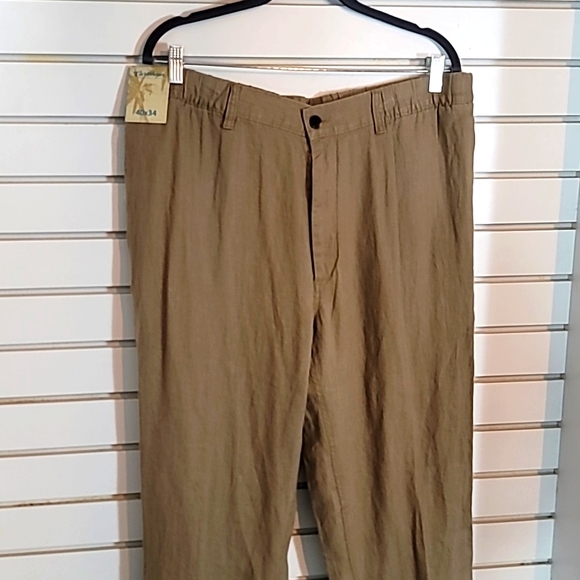 Caribbean | Pants | Caribbean Pants 0 Linen Tan Button Front With Draw ...